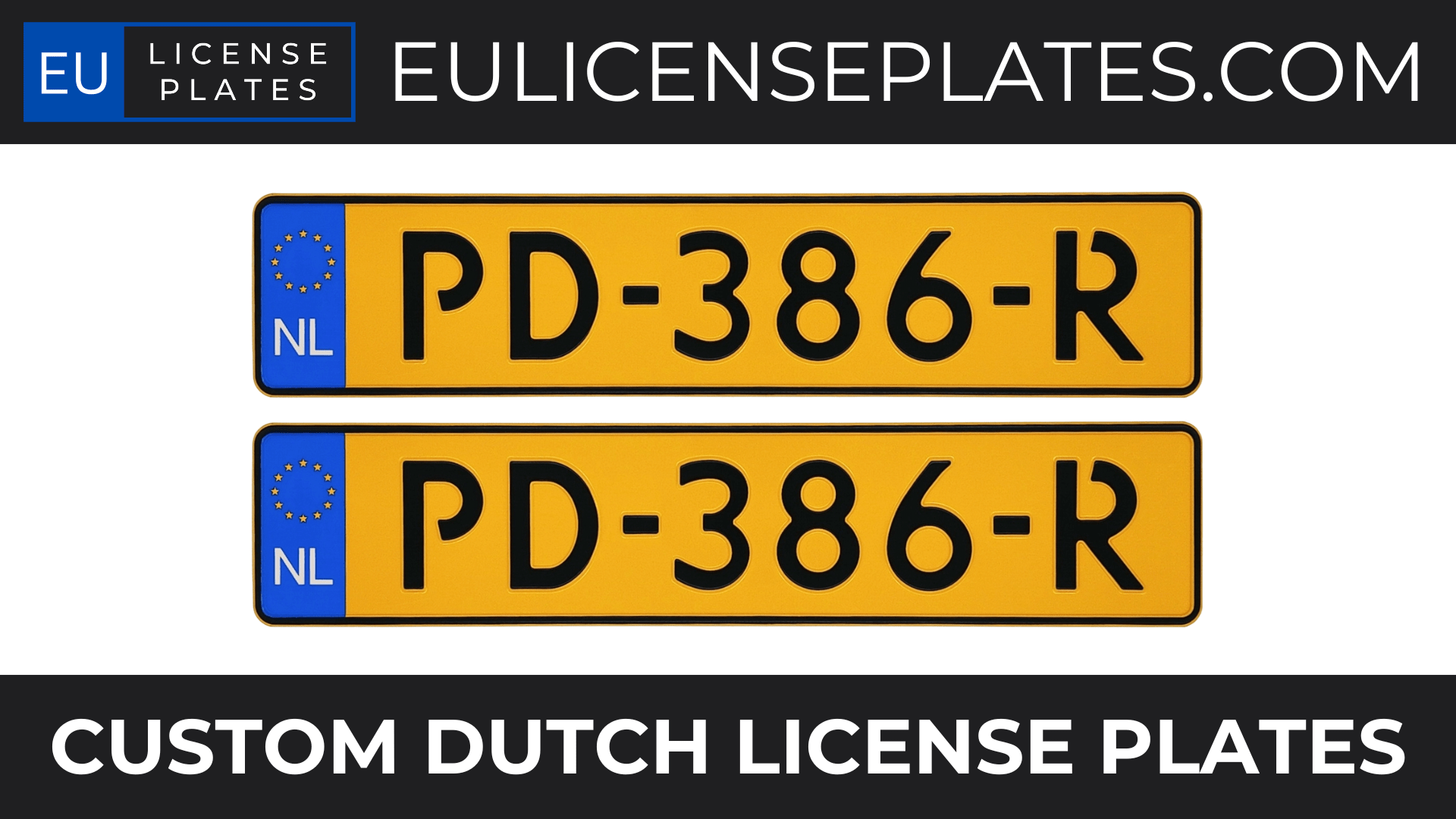 DUTCH LICENSE PLATES - TOP CUSTOM NETHERLANDS LICENSE PLATES