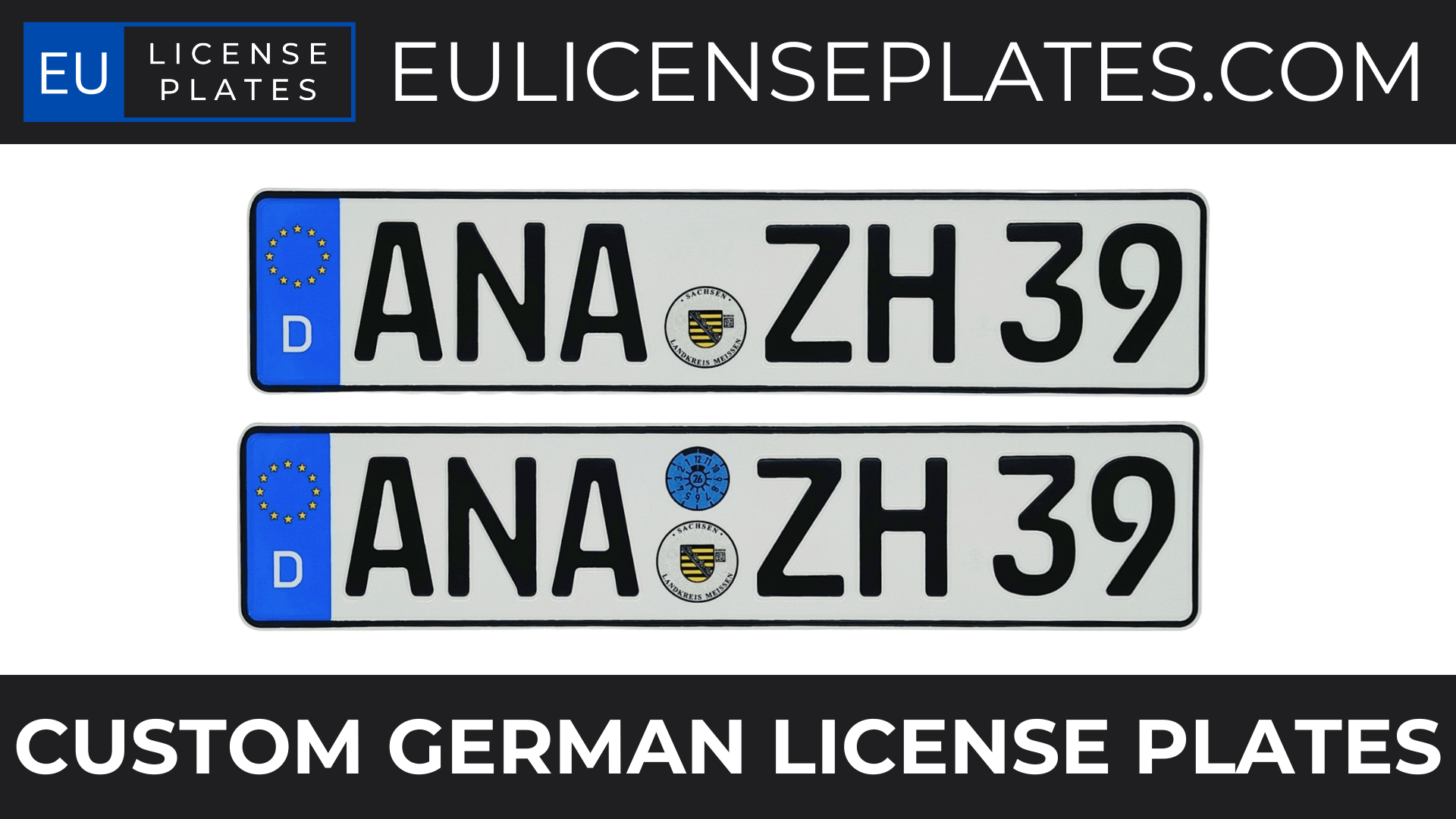GERMAN LICENSE PLATES - TOP CUSTOM GERMANY LICENSE PLATES