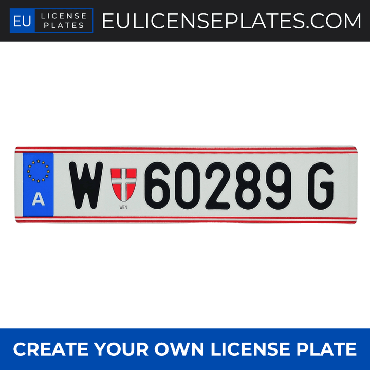 AUSTRIAN LICENSE PLATES - TOP CUSTOM AUSTRIA LICENSE PLATES