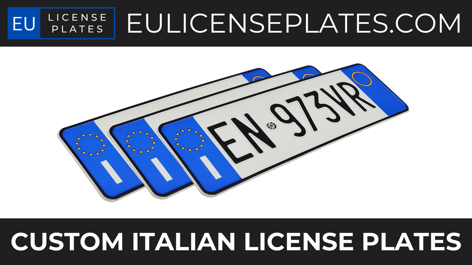 Custom European License Plates – Italian, Austrian, Dutch and Belgian