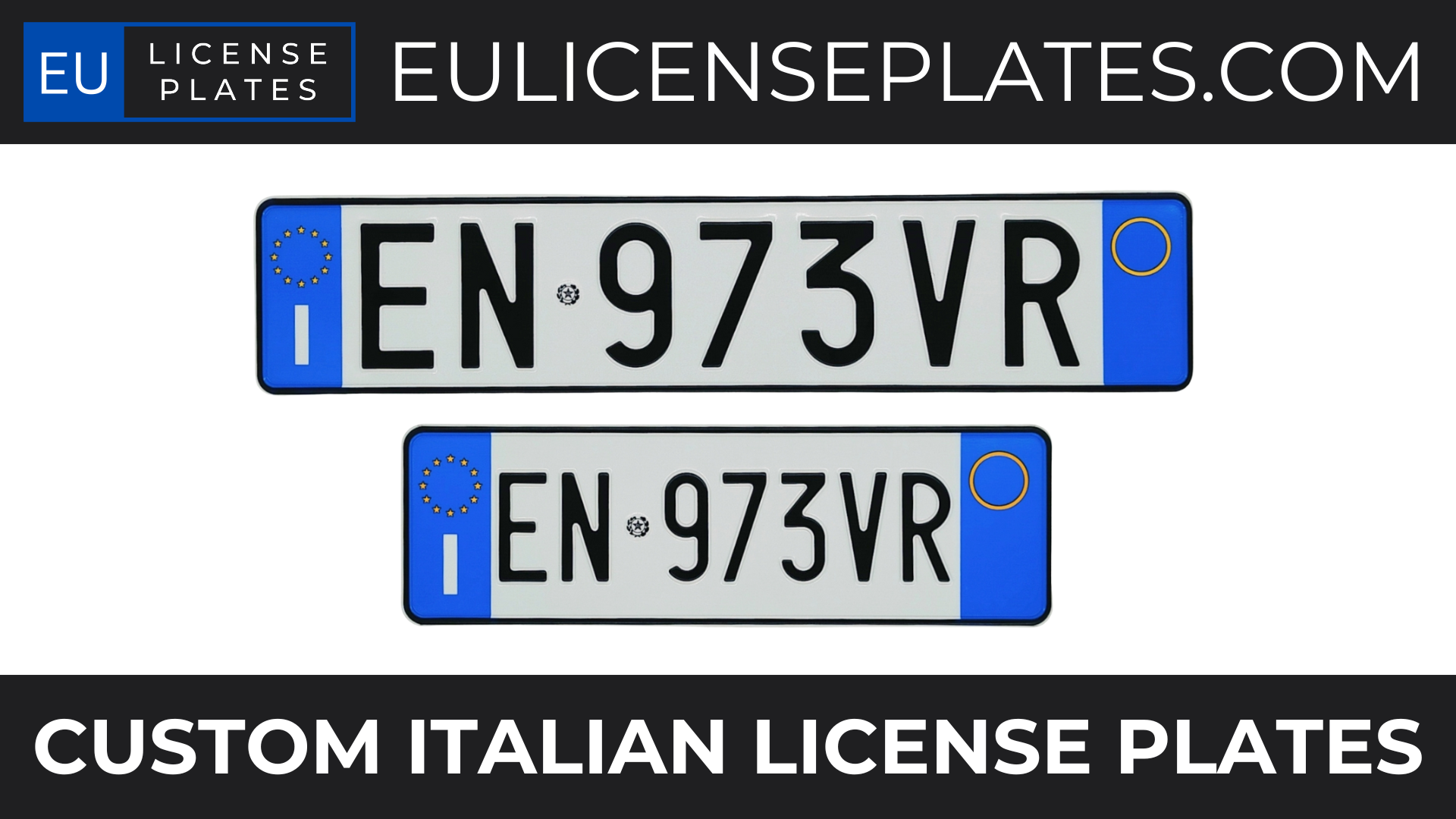 Custom European License Plates – Italian, Austrian, Dutch and Belgian